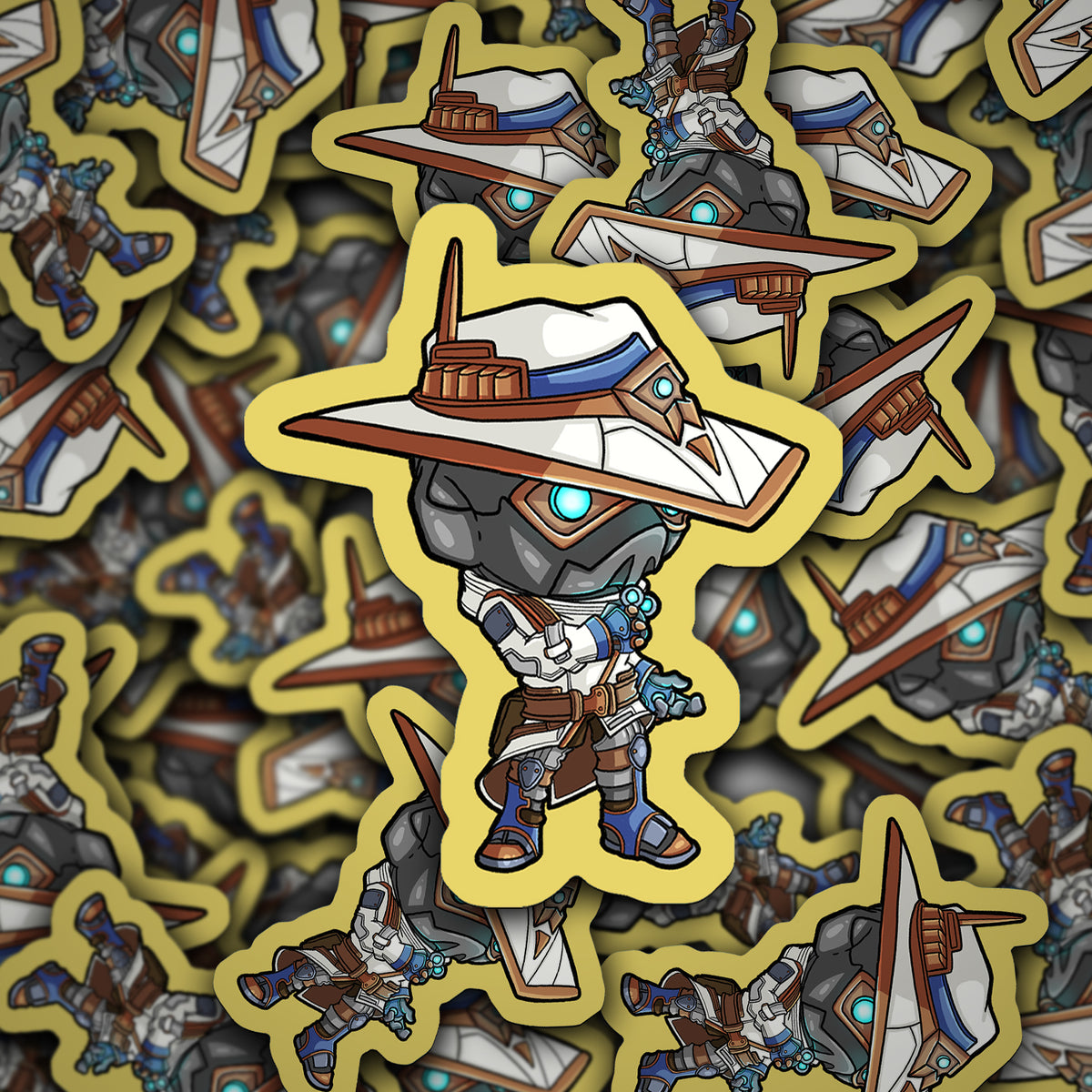 Cypher Valorant Vinyl Sticker - Something Major Art