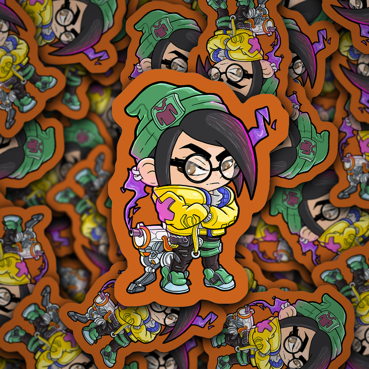 Killjoy Valorant Vinyl Sticker - Something Major Art