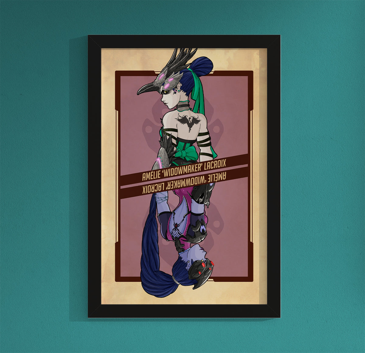 Overwatch Widowmaker Card Style Fan Art Print - 11x17 – Something Major Art